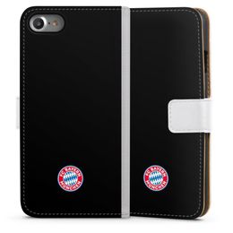 DeinDesign iPhone SE (2020) Handy Klapph&uuml;lle Handyh&uuml;lle aus Kunst Leder wei&szlig; Flip Case Fc Bayern M&uuml;nchen Fcb Logo Sideflip mit Lasche