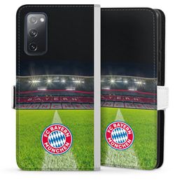 DeinDesign Galaxy S20 FE Handy Klapph&uuml;lle Handyh&uuml;lle aus Kunst Leder wei&szlig; Flip Case Stadium Fc Bayern M&uuml;nchen Fcb Sideflip mit Lasche