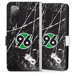 DeinDesign Galaxy S20 FE Handy Klapph&uuml;lle Handyh&uuml;lle aus Kunst Leder wei&szlig; Flip Case Coat Of Arms H96 Hannover 96 Sideflip mit Lasche