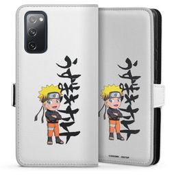 DeinDesign Galaxy S20 FE 5G Handy Klapph&uuml;lle Handyh&uuml;lle aus Kunst Leder wei&szlig; Flip Case Anime Naruto Shippuden Official Licensed Product Sideflip mit Lasche