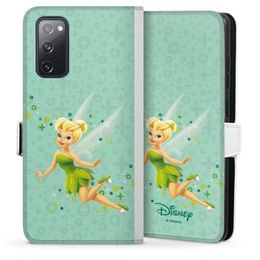 DeinDesign Galaxy S20 FE Handy Klapph&uuml;lle Handyh&uuml;lle aus Kunst Leder wei&szlig; Flip Case Official Licensed Product Disney Tinkerbells Sideflip mit Lasche