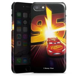 DeinDesign iPhone SE (2020) Handy Premium Case Smartphone Handyh&uuml;lle Schutzh&uuml;lle gl&auml;nzend Cars Lightning Mcqueen 95 Official Licensed Product Premium Case