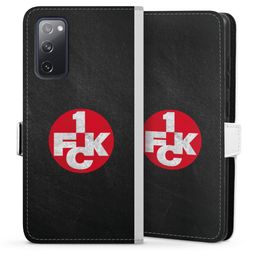 DeinDesign Galaxy S20 FE Handy Klapph&uuml;lle Handyh&uuml;lle aus Kunst Leder wei&szlig; Flip Case Official Licensed Product 1. Fc Kaiserslautern 1. Fck Sideflip mit Lasche