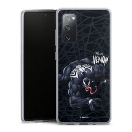 DeinDesign Galaxy S20 FE 5G Handy Silikon H&uuml;lle Case transparent Handyh&uuml;lle Spiderman Marvel Venom Silikon Case