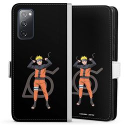 DeinDesign Galaxy S20 FE Handy Klapph&uuml;lle Handyh&uuml;lle aus Kunst Leder wei&szlig; Flip Case Anime Naruto Shippuden Official Licensed Product Sideflip mit Lasche