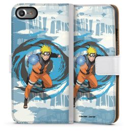 DeinDesign iPhone SE (2020) Handy Klapph&uuml;lle Handyh&uuml;lle aus Kunst Leder wei&szlig; Flip Case Manga Official Licensed Product Naruto Shippuden Sideflip mit Lasche