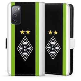 DeinDesign Galaxy S20 FE Handy Klapph&uuml;lle Handyh&uuml;lle aus Kunst Leder wei&szlig; Flip Case Logo Gladbach Borussia M&ouml;nchengladbach Sideflip mit Lasche