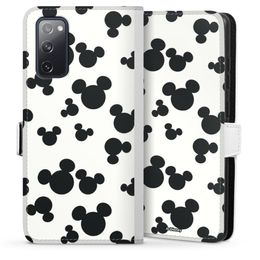 DeinDesign Galaxy S20 FE 5G Handy Klapph&uuml;lle Handyh&uuml;lle aus Kunst Leder wei&szlig; Flip Case Mickey Mouse Official Licensed Product Disney Sideflip mit Lasche