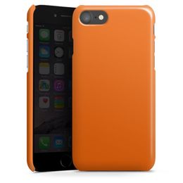 DeinDesign iPhone SE (2020) Handy Premium Case Smartphone Handyh&uuml;lle Schutzh&uuml;lle gl&auml;nzend Colour Unicoloured Orange Premium Case