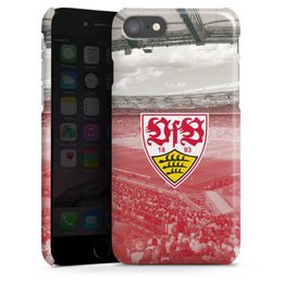 DeinDesign iPhone SE (2020) Handy Premium Case Smartphone Handyh&uuml;lle Schutzh&uuml;lle gl&auml;nzend Official Licensed Product Vfb Stuttgart Stadium Premium Case
