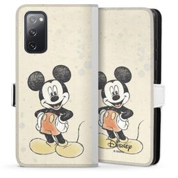 DeinDesign Galaxy S20 FE Handy Klapph&uuml;lle Handyh&uuml;lle aus Kunst Leder wei&szlig; Flip Case Water Colour Official Licensed Product Sideflip mit Lasche