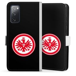 DeinDesign Galaxy S20 FE Handy Klapph&uuml;lle Handyh&uuml;lle aus Kunst Leder wei&szlig; Flip Case Sge Eintracht Frankfurt Eagle Sideflip mit Lasche