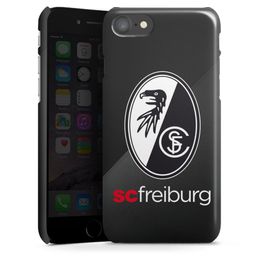 DeinDesign iPhone SE (2020) Handy Premium Case Smartphone Handyh&uuml;lle Schutzh&uuml;lle gl&auml;nzend Lettering Sc Freiburg Logo Premium Case