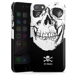 DeinDesign iPhone SE (2020) Handy Premium Case Smartphone Handyh&uuml;lle Schutzh&uuml;lle gl&auml;nzend Totenkopf Official Licensed Product Fc St. Pauli Premium Case