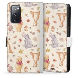DeinDesign Galaxy S20 FE 5G Handy Klapph&uuml;lle Handyh&uuml;lle aus Kunst Leder wei&szlig; Flip Case Muster Winnie Puuh Tigger Official Licensed Product Sideflip mit Lasche