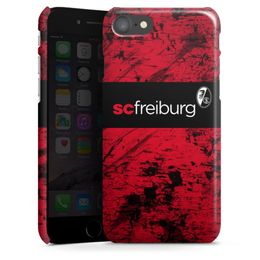 DeinDesign iPhone SE (2020) Handy Premium Case Smartphone Handyh&uuml;lle Schutzh&uuml;lle gl&auml;nzend Official Licensed Product Sc Freiburg Logo Premium Case