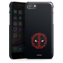 DeinDesign iPhone SE (2020) Handy Premium Case Smartphone Handyh&uuml;lle Schutzh&uuml;lle gl&auml;nzend Deadpool Marvel Logo Premium Case