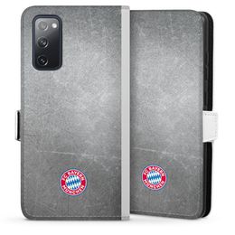 DeinDesign Galaxy S20 FE Handy Klapph&uuml;lle Handyh&uuml;lle aus Kunst Leder wei&szlig; Flip Case Fc Bayern M&uuml;nchen Official Licensed Product Fcb Sideflip mit Lasche