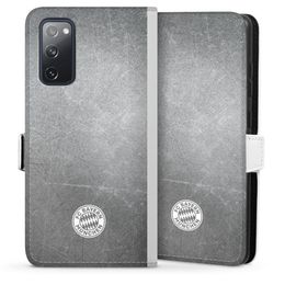 DeinDesign Galaxy S20 FE Handy Klapph&uuml;lle Handyh&uuml;lle aus Kunst Leder wei&szlig; Flip Case Concrete Fcb Fc Bayern M&uuml;nchen Sideflip mit Lasche