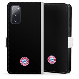DeinDesign Galaxy S20 FE 5G Handy Klapph&uuml;lle Handyh&uuml;lle aus Kunst Leder wei&szlig; Flip Case Fc Bayern M&uuml;nchen Fcb Logo Sideflip mit Lasche