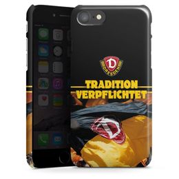 DeinDesign iPhone SE (2020) Handy Premium Case Smartphone Handyh&uuml;lle Schutzh&uuml;lle gl&auml;nzend Sg Dynamo Dresden Merchandise Sgd Premium Case