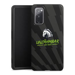 DeinDesign Galaxy S20 FE 5G Handy Panzer Handyh&uuml;lle robuste Outdoor H&uuml;lle Schutzh&uuml;lle gl&auml;nzend Official Licensed Product Borussia M&ouml;nchengladbach Horse Tough 