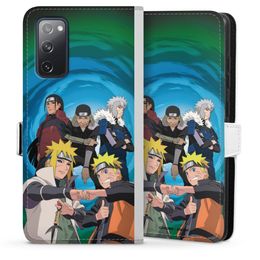 DeinDesign Galaxy S20 FE Handy Klapph&uuml;lle Handyh&uuml;lle aus Kunst Leder wei&szlig; Flip Case Hokage Official Licensed Product Naruto Shippuden Sideflip mit Lasche