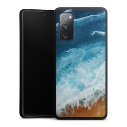 DeinDesign Galaxy S20 FE 5G Handy Premium Silikon H&uuml;lle Handyh&uuml;lle schwarz Case Summer Water Beach Silikon Premium Case