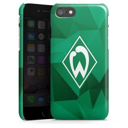 DeinDesign iPhone SE (2022) Handy Premium Case Smartphone Handyh&uuml;lle Schutzh&uuml;lle gl&auml;nzend Official Licensed Product Camouflage Sv Werder Bremen Premium Case