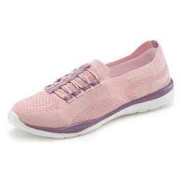 Lascana Damen Sneaker, Rosa, Gr. 43, Sneakers & Schn&uuml;rer, Material: Textil