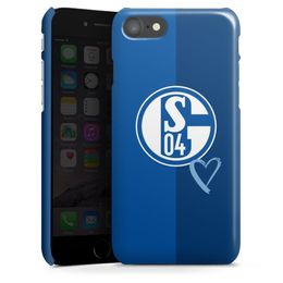 DeinDesign iPhone SE (2020) Handy Premium Case Smartphone Handyh&uuml;lle Schutzh&uuml;lle gl&auml;nzend Fc Schalke 04 Heart Premium Case