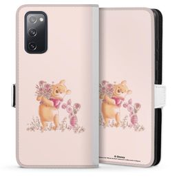 DeinDesign Galaxy S20 FE Handy Klapph&uuml;lle Handyh&uuml;lle aus Kunst Leder wei&szlig; Flip Case Official Licensed Product Winnie The Pooh Piglet Disney Sideflip mit Lasche
