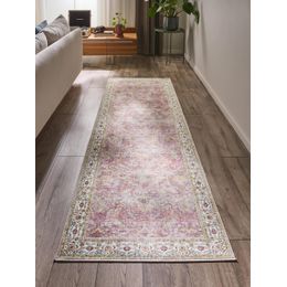 benuta Pop L&auml;ufer f&uuml;r Flur Laury Rosa 80x240 cm