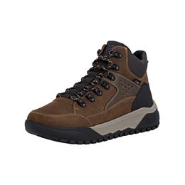 Rieker Herren Schn&uuml;rstiefelette "Rieker Stiefelette Leder", Gr. 43, braun, Leder, Schuhe