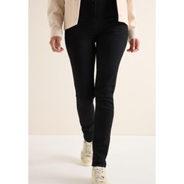 Cecil Damen Slim-fit-Jeans "Style Vicky"schwarz, Gr. 36, unifarben, Denim/Jeans, Obermaterial: 75% Baumwolle, 23% Polyester, 2% Elasthan. Futter: 52%