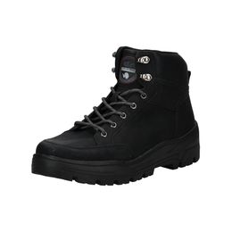 Napapijri Herren Schn&uuml;rstiefelette "Napapijri Stiefelette Lederimitat", Gr. 45schwarz, Lederimitat, Schuhe