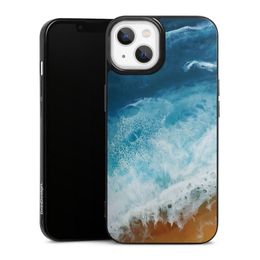 DeinDesign iPhone 13 Handy Slim Case extra d&uuml;nn Silikon Handyh&uuml;lle schwarz H&uuml;lle Water Summer Beach Silikon Slim Case