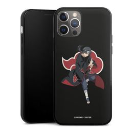 DeinDesign iPhone 12 Pro Handy Slim Case extra d&uuml;nn Silikon Handyh&uuml;lle schwarz H&uuml;lle Official Licensed Product Naruto Shippuden Itachi Uchiha Silikon Slim Case