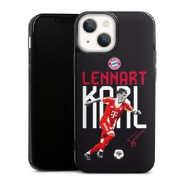 DeinDesign iPhone 13 Mini Handy Slim Case extra d&uuml;nn Silikon Handyh&uuml;lle schwarz H&uuml;lle Official Licensed Product Fcb Lennart Karl Silikon Slim Case
