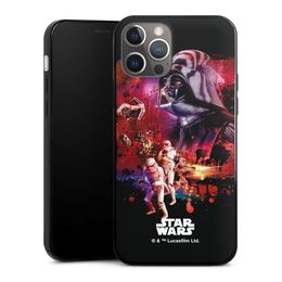 DeinDesign iPhone 12 Pro Handy Slim Case extra d&uuml;nn Silikon Handyh&uuml;lle schwarz H&uuml;lle Merchandise Star Wars Darth Vader Silikon Slim Case