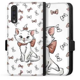 DeinDesign Galaxy A50 Handy Klapph&uuml;lle Handyh&uuml;lle aus Kunst Leder schwarz Flip Case Cat Aristocats Mary Disney Sideflip mit Lasche