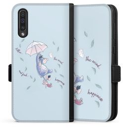 DeinDesign Galaxy A50 Handy Klapph&uuml;lle Handyh&uuml;lle aus Kunst Leder schwarz Flip Case Official Licensed Product Winnie The Pooh Eeyore Disney Sideflip mit Lasche