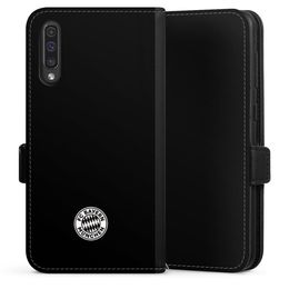 DeinDesign Galaxy A50 Handy Klapph&uuml;lle Handyh&uuml;lle aus Kunst Leder schwarz Flip Case Official Licensed Product Fcb Fc Bayern M&uuml;nchen Sideflip mit Lasche