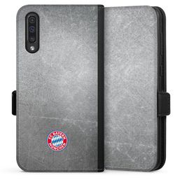 DeinDesign Galaxy A50 Handy Klapph&uuml;lle Handyh&uuml;lle aus Kunst Leder schwarz Flip Case Fcb Official Licensed Product Fc Bayern M&uuml;nchen Sideflip mit Lasche