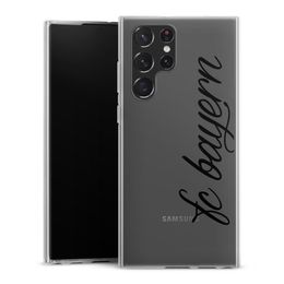 DeinDesign Galaxy S22 Ultra Handy Silikon H&uuml;lle Case transparent Handyh&uuml;lle Fcb Official Licensed Product Fc Bayern M&uuml;nchen Silikon Case