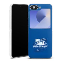 DeinDesign Galaxy Z Flip 7 FE Handy Hard Case Schutzh&uuml;lle transparent Smartphone Handy H&uuml;lle Official Licensed Product Ascent Fc Schalke 04 Hard Case