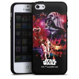 DeinDesign iPhone SE (2016-2019) Handy Silikon H&uuml;lle Case schwarz Handyh&uuml;lle Star Wars Darth Vader Merchandise