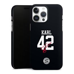 DeinDesign iPhone 14 Pro Max Handy Premium Case Smartphone Handyh&uuml;lle Schutzh&uuml;lle matt Merchandise Fc Bayern M&uuml;nchen Lennart Karl Premium Case