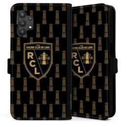 DeinDesign Galaxy A32 5G Handy Klapph&uuml;lle Handyh&uuml;lle aus Kunst Leder schwarz Flip Case Rcl Soccer Jersey Sideflip mit langer Lasche