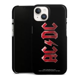 DeinDesign iPhone 14 Handy Premium Case Smartphone Handyh&uuml;lle Schutzh&uuml;lle gl&auml;nzend Acdc Merchandise Logo Premium Case